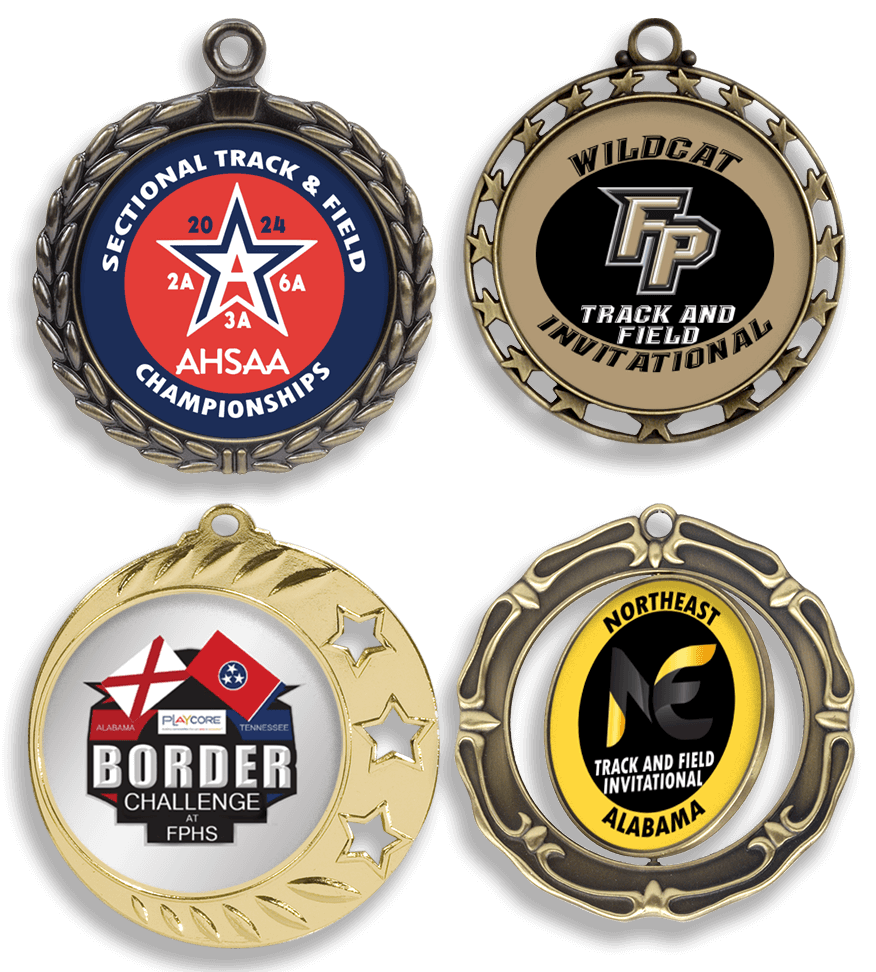 Track and Field Medals Medals Inserts | Maxwell Medals & Awards